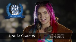 Linnéa Claeson Vinnare av Årets talare – Hederspris