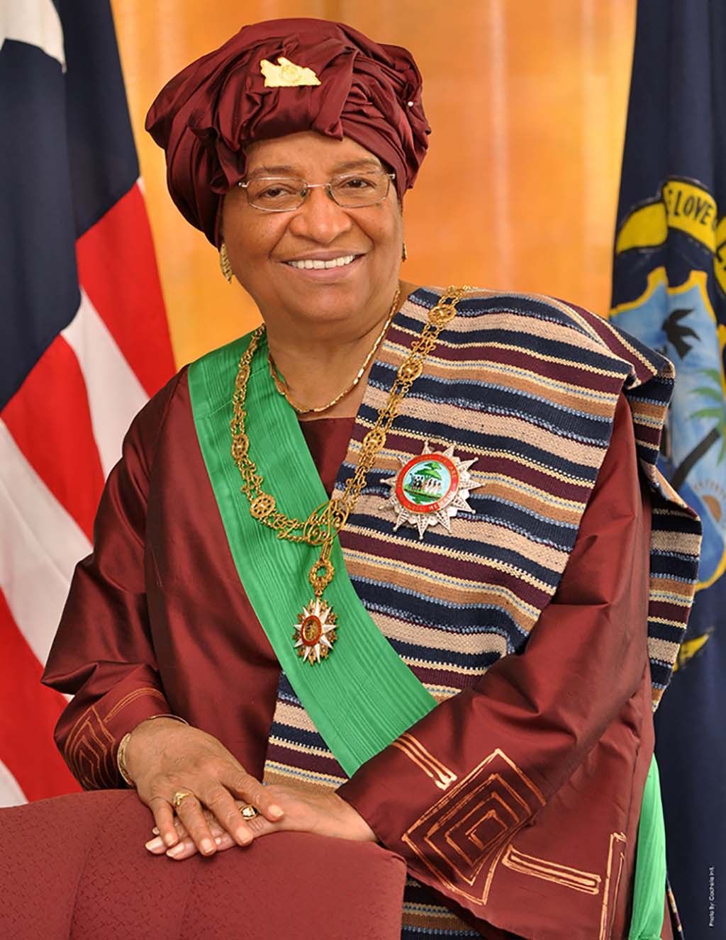 Ellen Johnson Sirleaf - The first female President of Liberia - Nobel ...